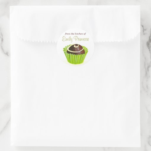 Original Illustration Chocolate Truffle stickers | Zazzle