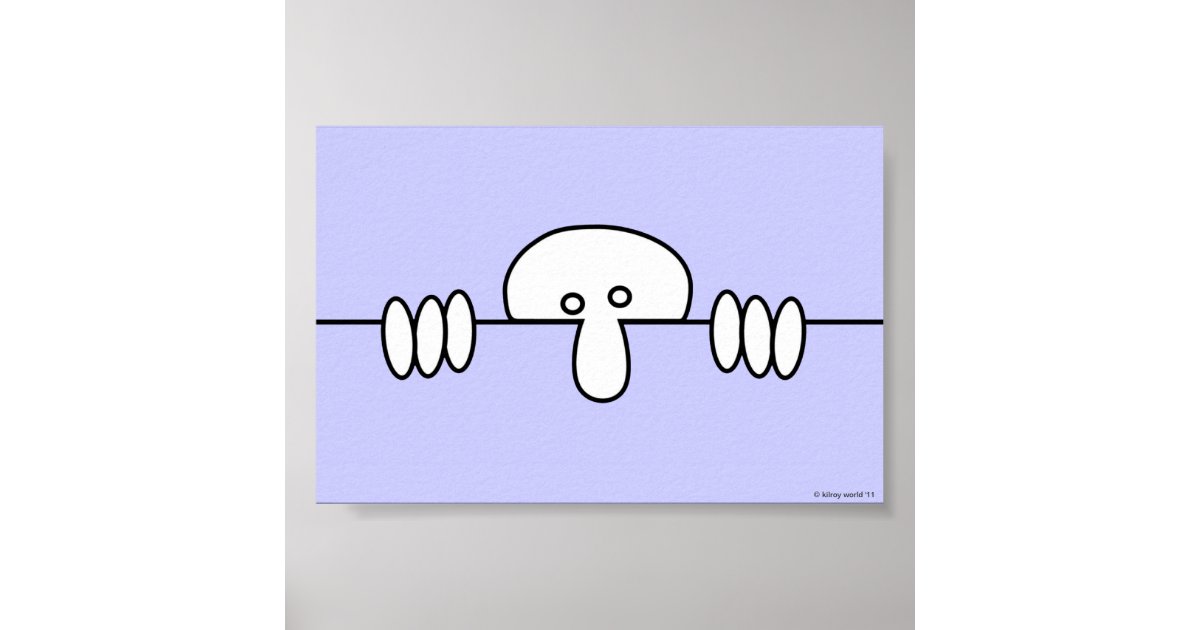 Original Kilroy Poster- Small Poster | Zazzle