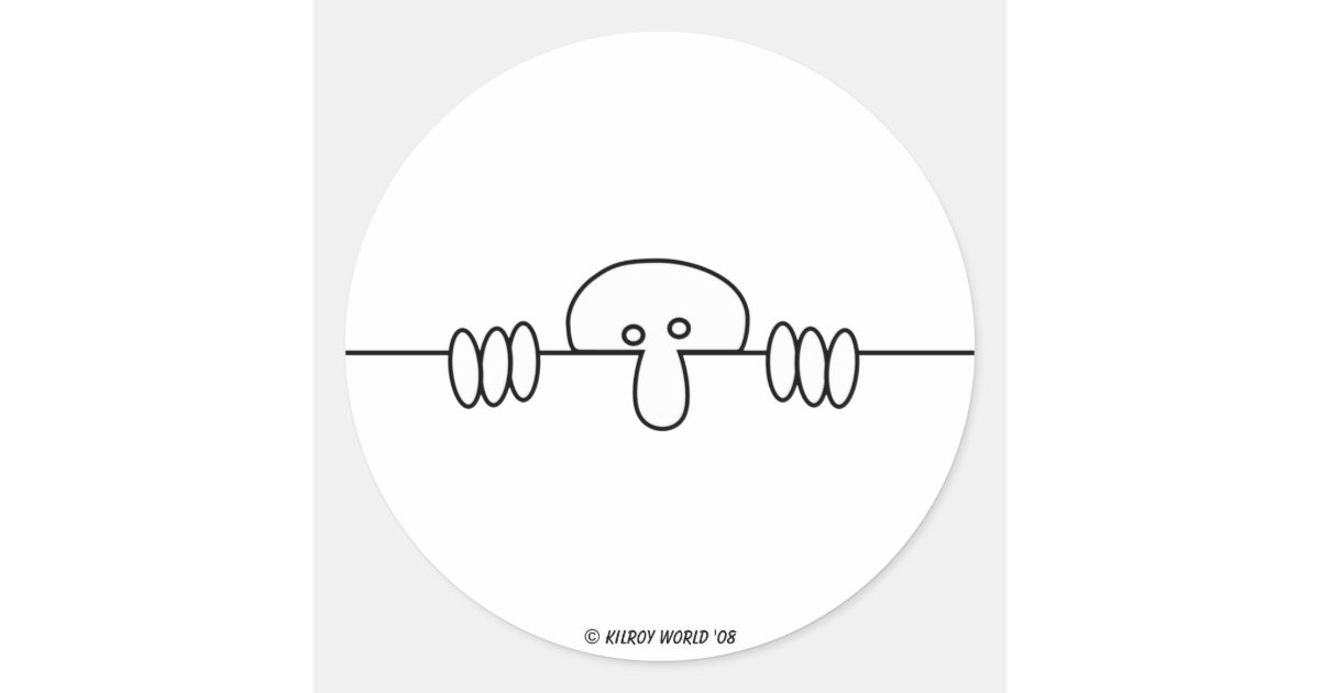 Original Kilroy Sticker | Zazzle