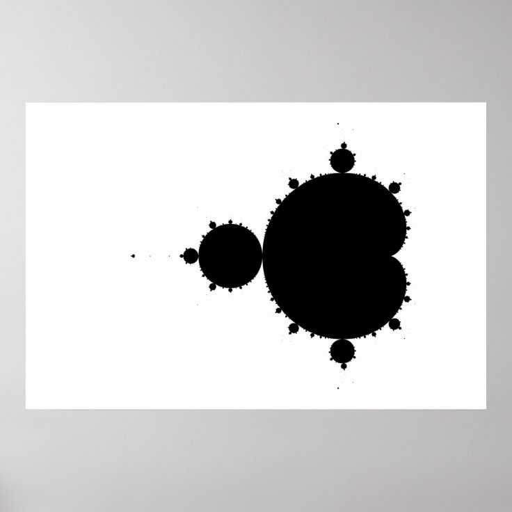 Original Mandelbrot Set 01 - Fractal Poster | Zazzle