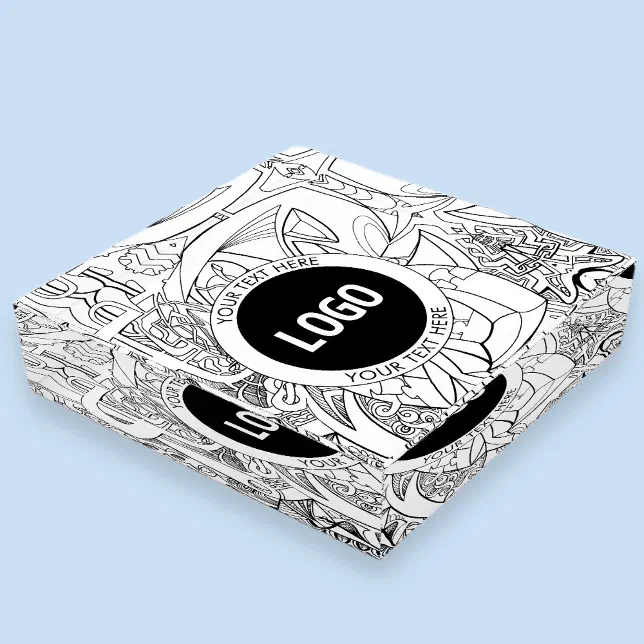 Original Modern Line Artwork & Your Logo Paperweight | Zazzle