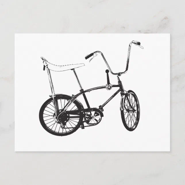 Original old School bike Postcard | Zazzle