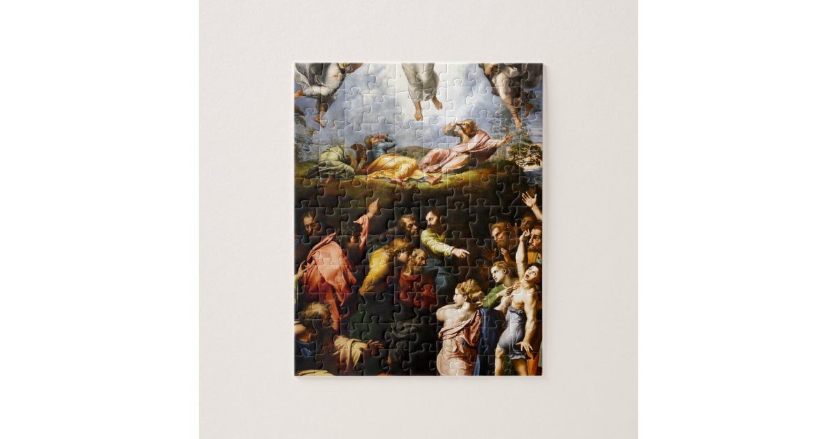 Original paint "the Transfiguration" Raffaello Jigsaw Puzzle | Zazzle