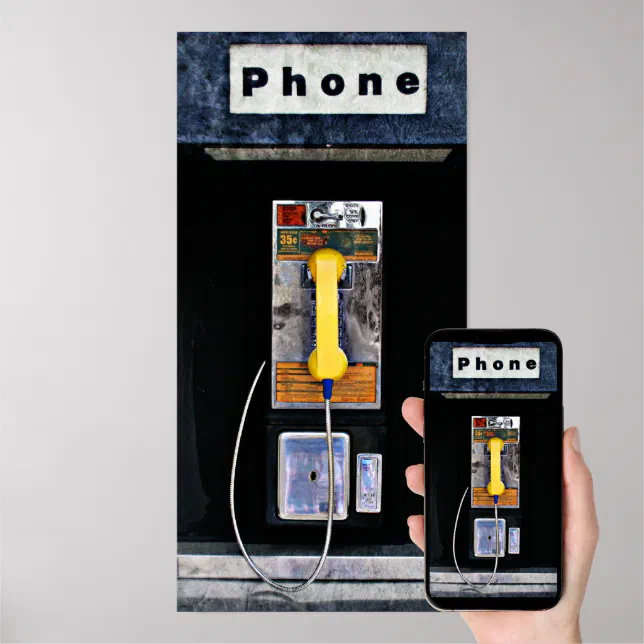 Original phone booth poster | Zazzle