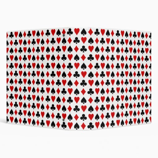 Original Playing cards Diamond Club Heart Spade 3 Ring Binder | Zazzle