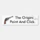 ORIGINAL POINT AND CLICK BUMPER STICKER | Zazzle
