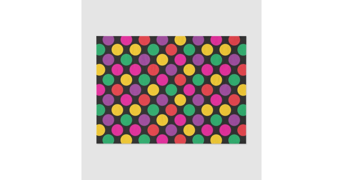 Original Polka Dots - Customizable background Tissue Paper | Zazzle