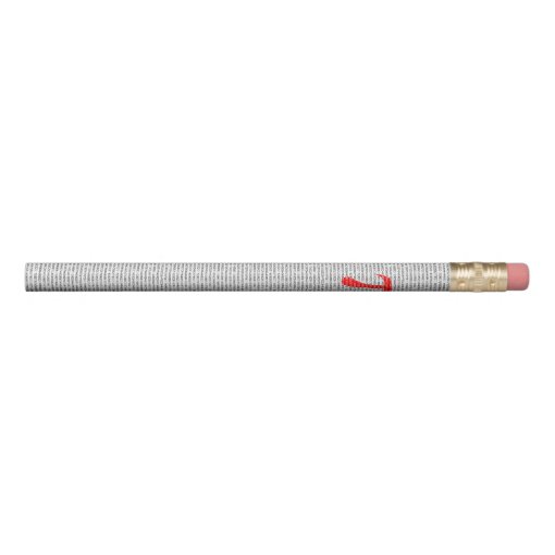 Original red number pi day mathematical symbol pencil | Zazzle