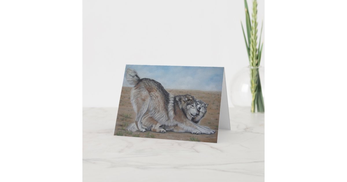 original scenic wolf card | Zazzle