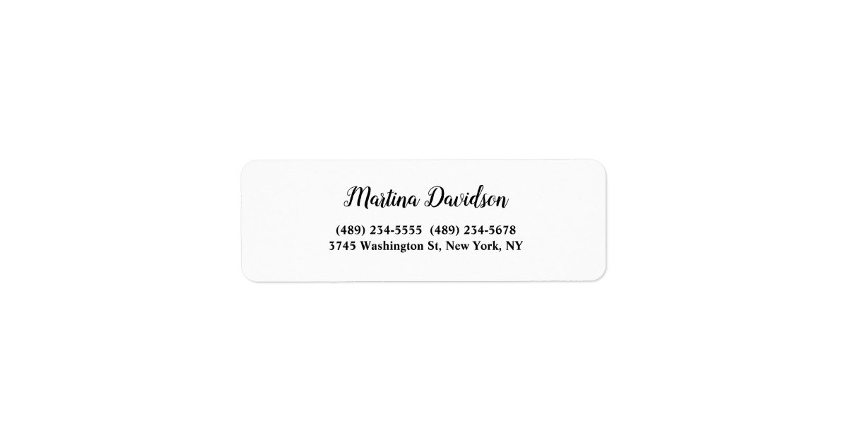 Original Unique Creative Calligraphy Label | Zazzle