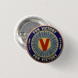 original V for Victory button | Zazzle