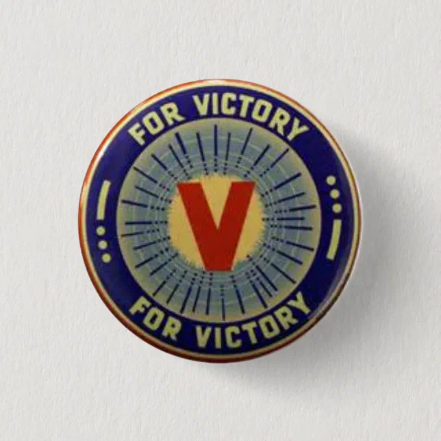 original V for Victory button | Zazzle