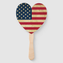 Original Vintage Patriotic American Flag Hand Fan | Zazzle