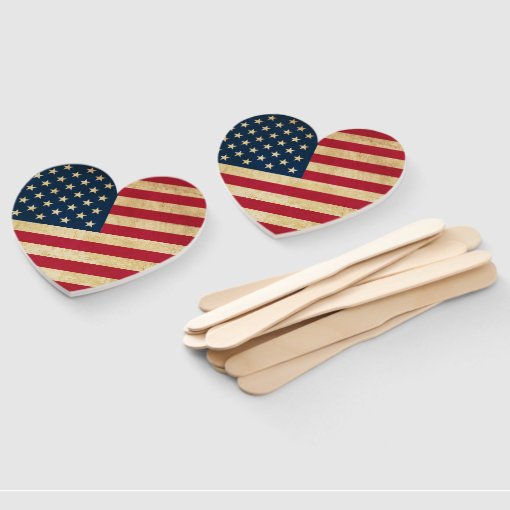 Original Vintage Patriotic American Flag Hand Fan | Zazzle