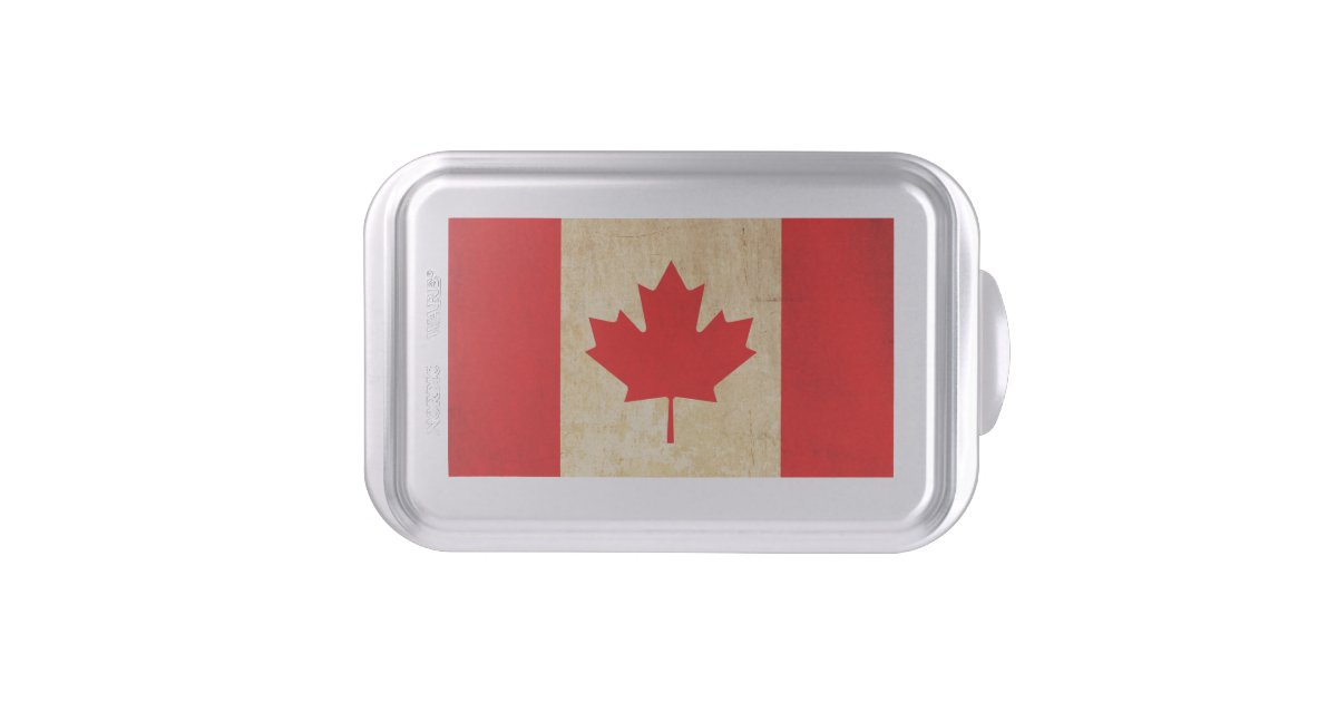 Original Vintage Patriotic National Flag of CANADA Cake Pan | Zazzle