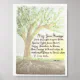 Original Watercolor and Blessing Poster | Zazzle