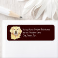 Original Watercolor Golden Retriever, Dog Pet Label | Zazzle
