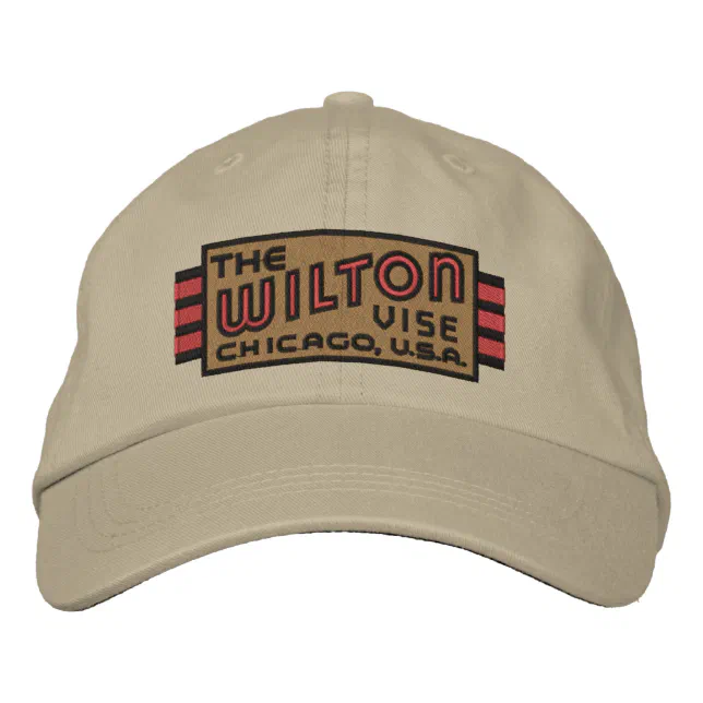 Original Wilton Vise Logo Adjustable Hat | Zazzle