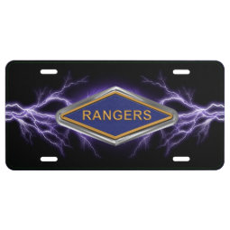 Original WWII Ranger Regiment Lightning License Plate | Zazzle