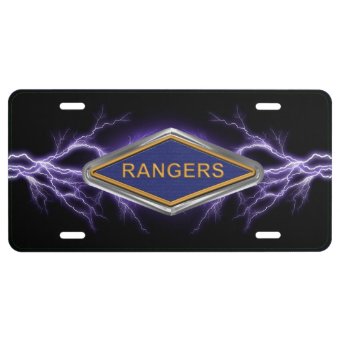Original WWII Ranger Regiment Lightning License Plate | Zazzle