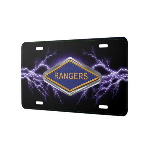 Original WWII Ranger Regiment Lightning License Plate | Zazzle