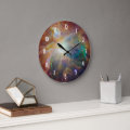 Orion Nebula Astronomy Photo Large Clock | Zazzle