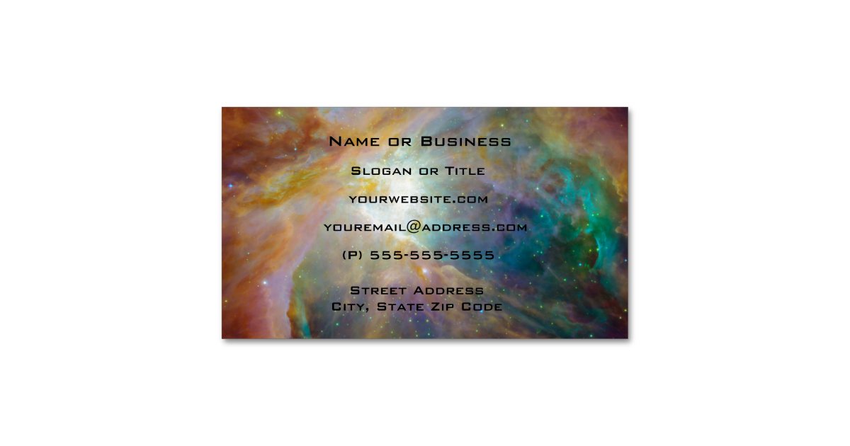 Orion Nebula Astronomy Photo Magnetic Business Card | Zazzle