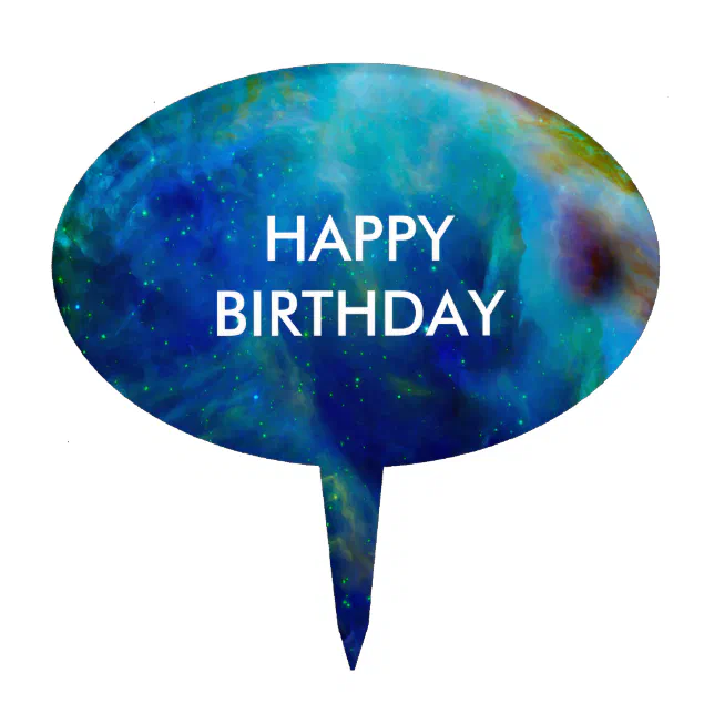 Orion Nebula cosmic galaxy space universe Cake Topper | Zazzle