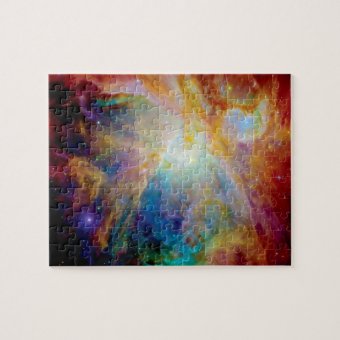 Orion Nebula Hubble Spitzer Telescope Space Photo Jigsaw Puzzle | Zazzle