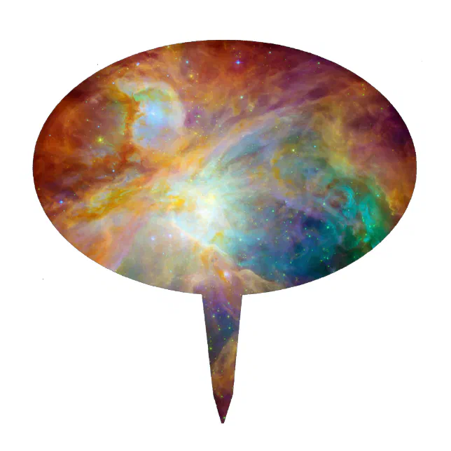Orion Nebula (Hubble & Spitzer Telescopes) Cake Topper | Zazzle