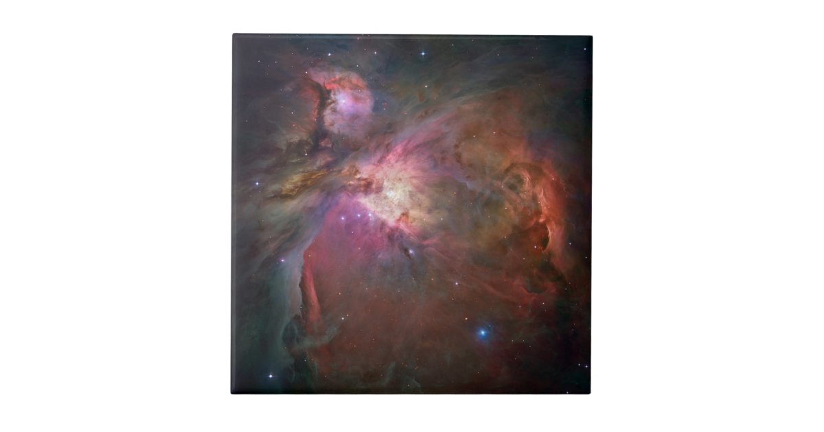 Orion Nebula Hubble telescope space universe cosmo Ceramic Tile | Zazzle