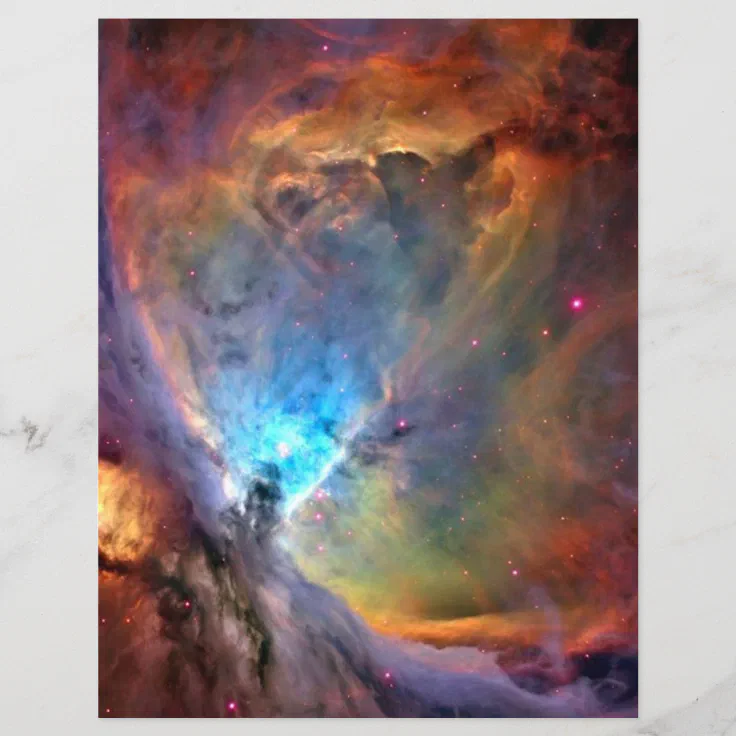 Orion Nebula Space Craft Paper - 2 Sided | Zazzle