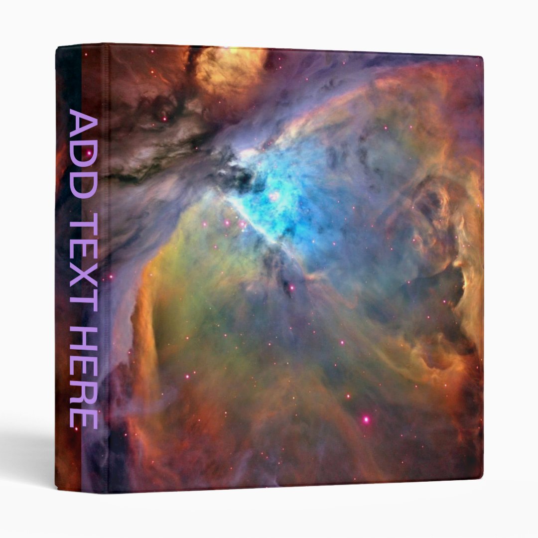 Orion Nebula Space Galaxy Binder | Zazzle