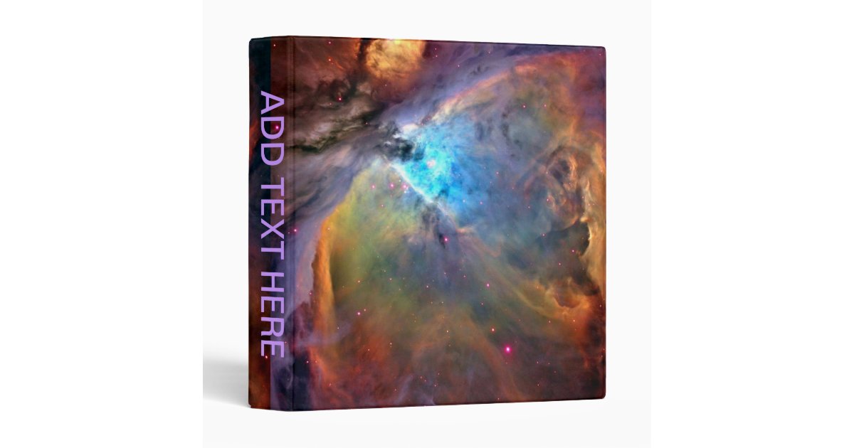 Orion Nebula Space Galaxy Binder | Zazzle