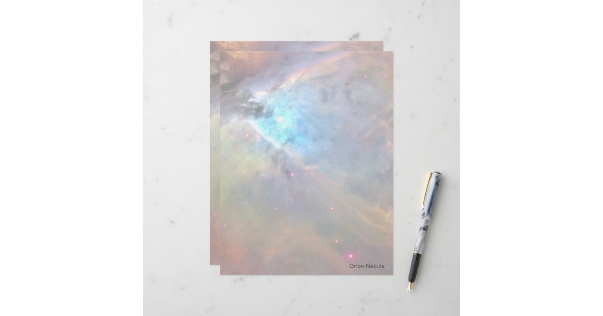 Orion Nebula Space Galaxy Letterhead | Zazzle
