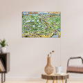 Orlando Florida Cartoon Map Poster | Zazzle