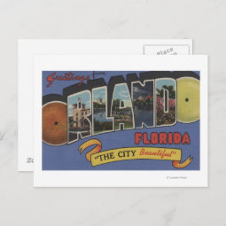 Orlando, Florida - Large Letter Scenes Postcard | Zazzle