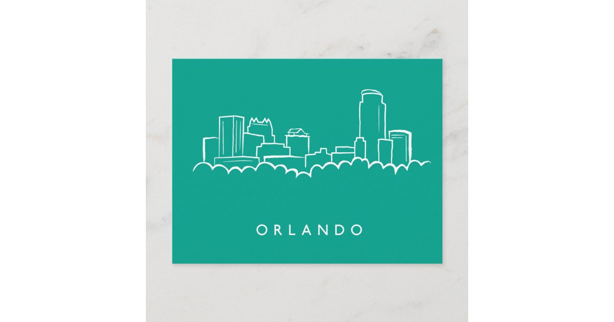 Orlando Florida Skyline Postcard | Zazzle