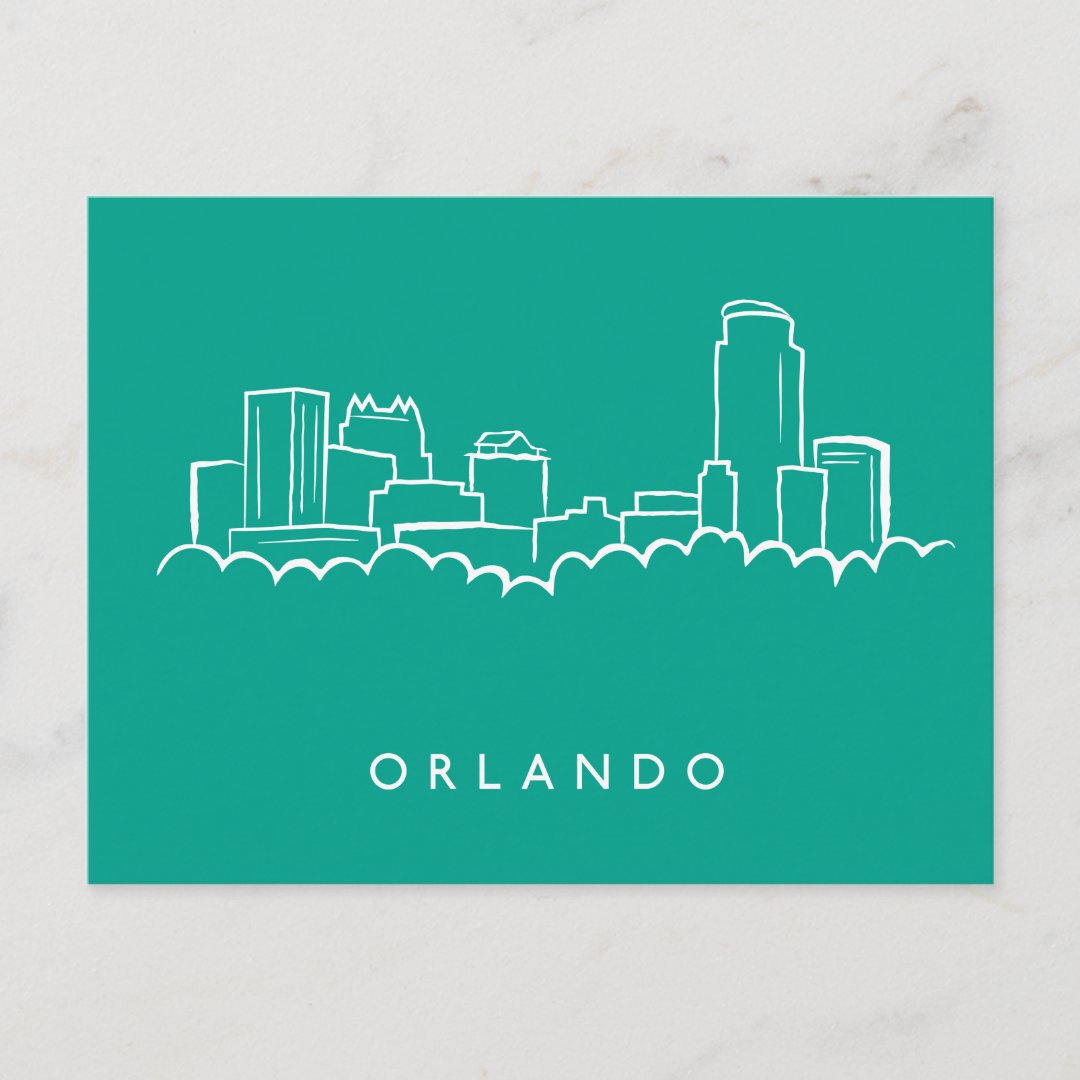 Orlando Florida Skyline Postcard | Zazzle