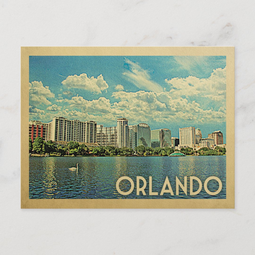 Orlando Postcard Florida Vintage Travel | Zazzle