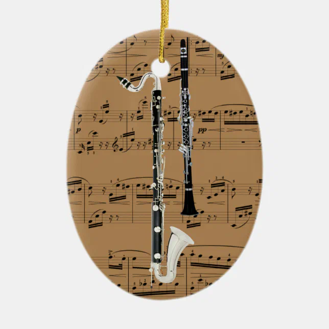 Ornament - Clarinets - Pick your color | Zazzle