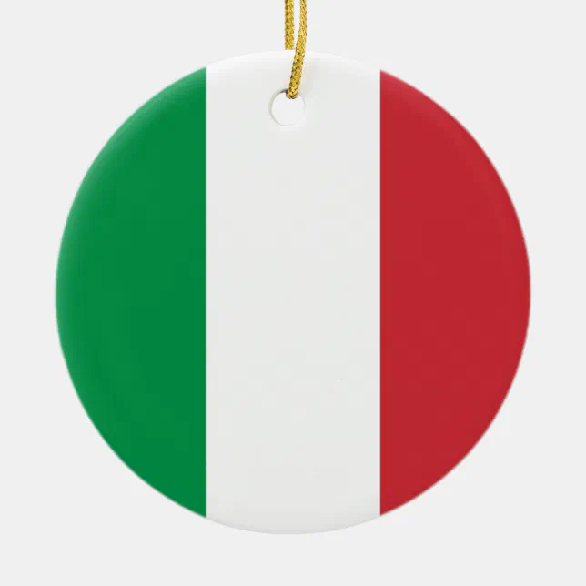 Ornament with flag of Italy | Zazzle