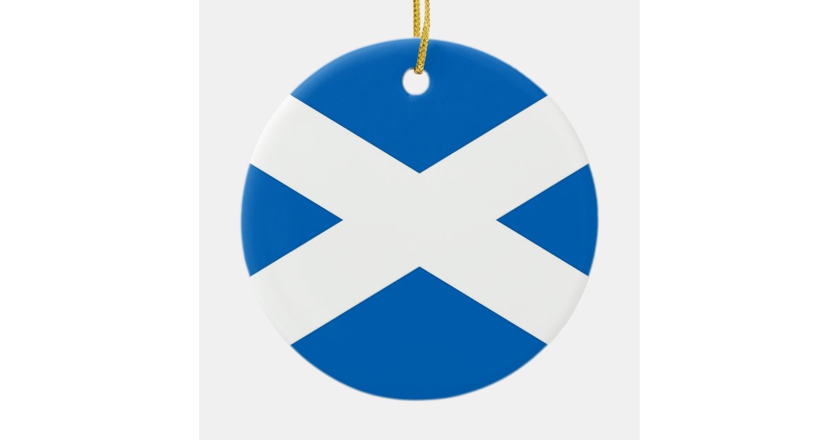 Ornament with flag of Scotland | Zazzle