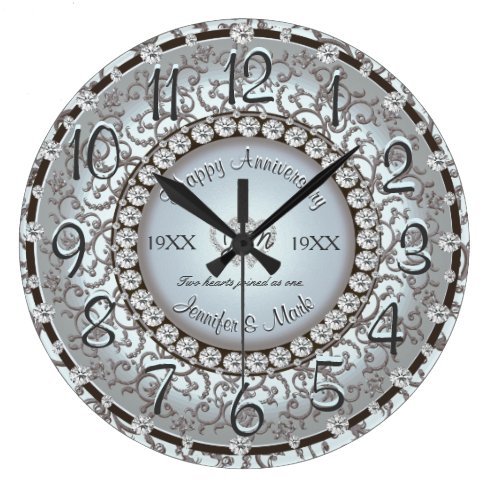 Bling Wall Clocks | Zazzle