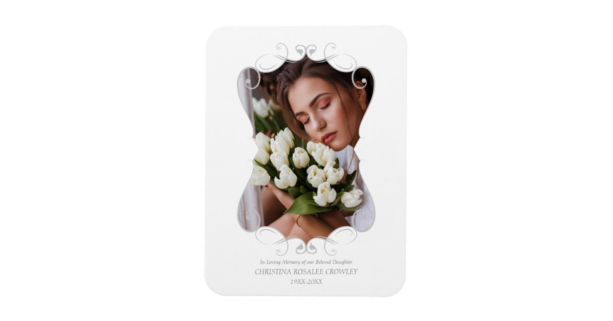 Ornamental Remember Loved One Passed Away Magnet | Zazzle