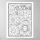 OrnaMENTALs #0116 Smile Color Your Own Poster | Zazzle