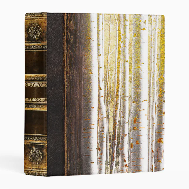 Ornate Antique Magical Forest Book Mini Binder | Zazzle