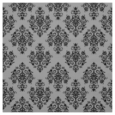 Ornate Baroque Damask pattern fabric | Zazzle