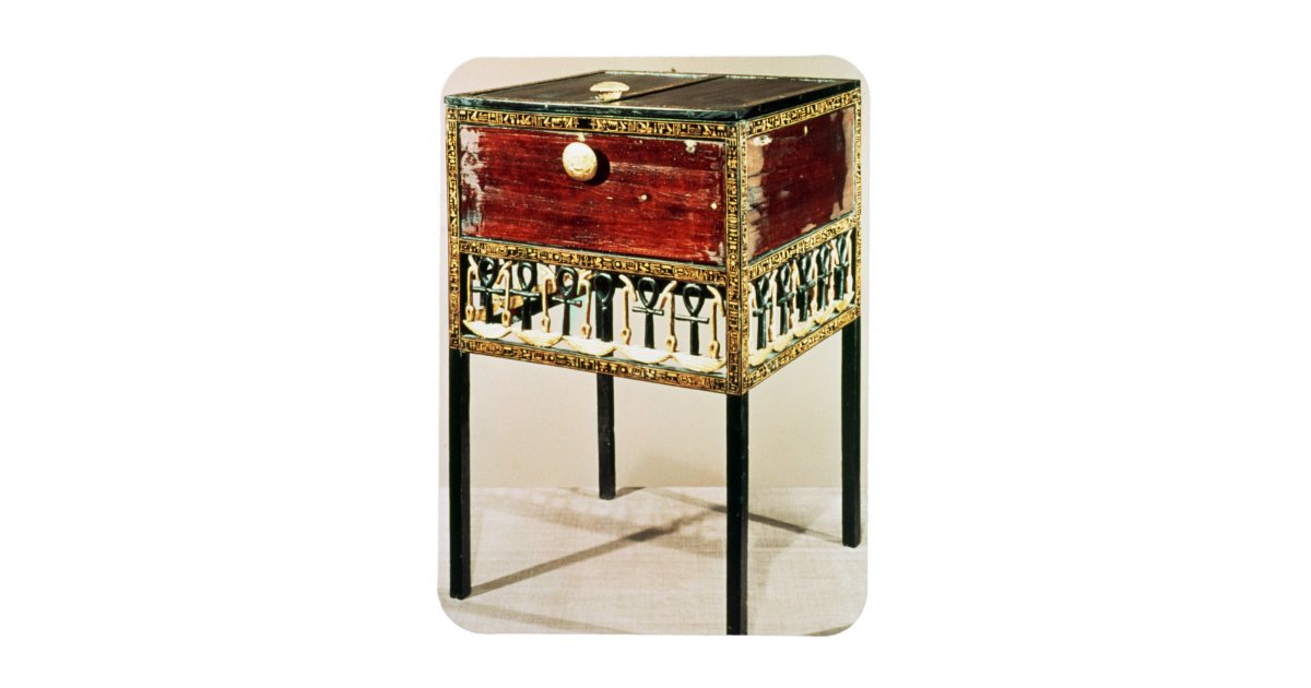 Ornate cabinet from the Treasure of Tutankhamun Magnet | Zazzle