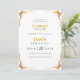 Ornate Gold Scroll Corner Frame Wedding Invitation | Zazzle